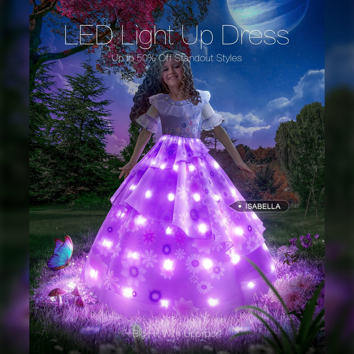 LED lights on dress: the perfect way to make a statement