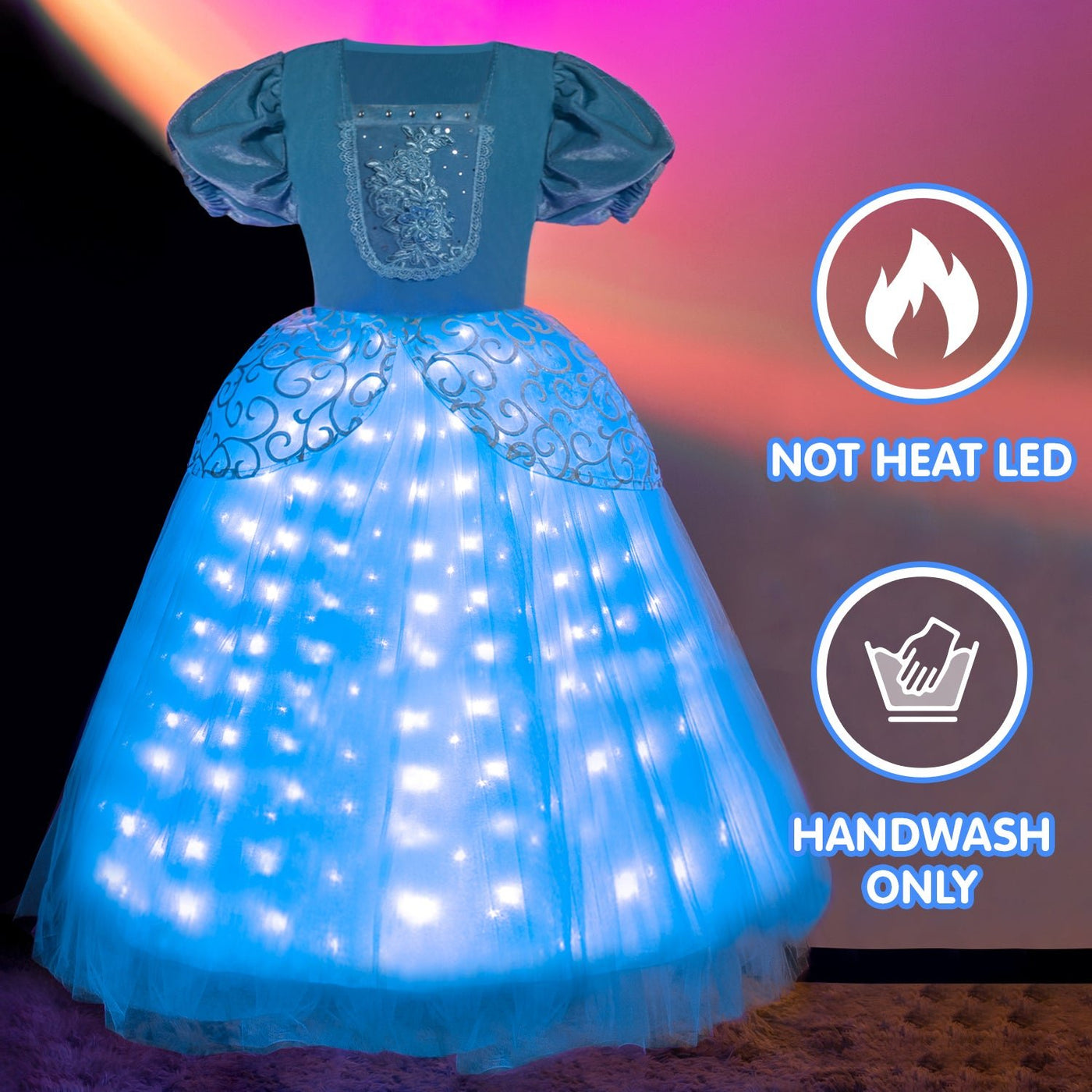 Light up Cinderella Dresses For Kids - Uporpor